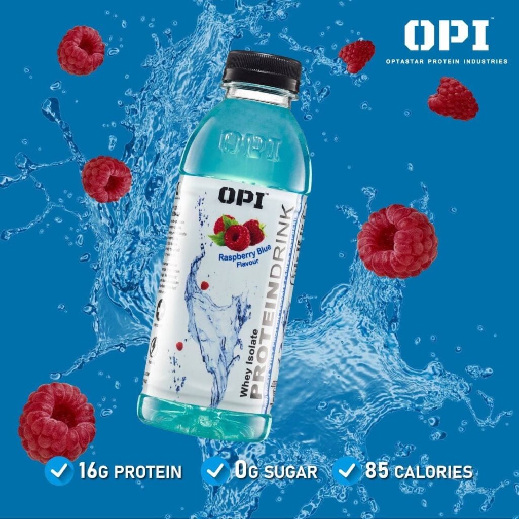 OPI Protein Drink _ Raspberry Blue - Bangsawan Fitness